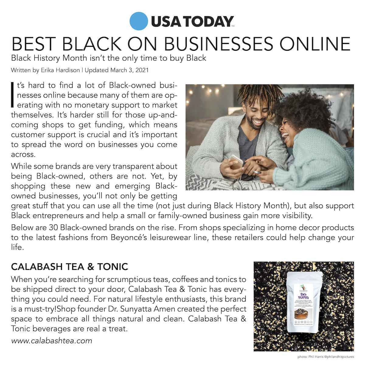 USA TODAY | Calabash Tea