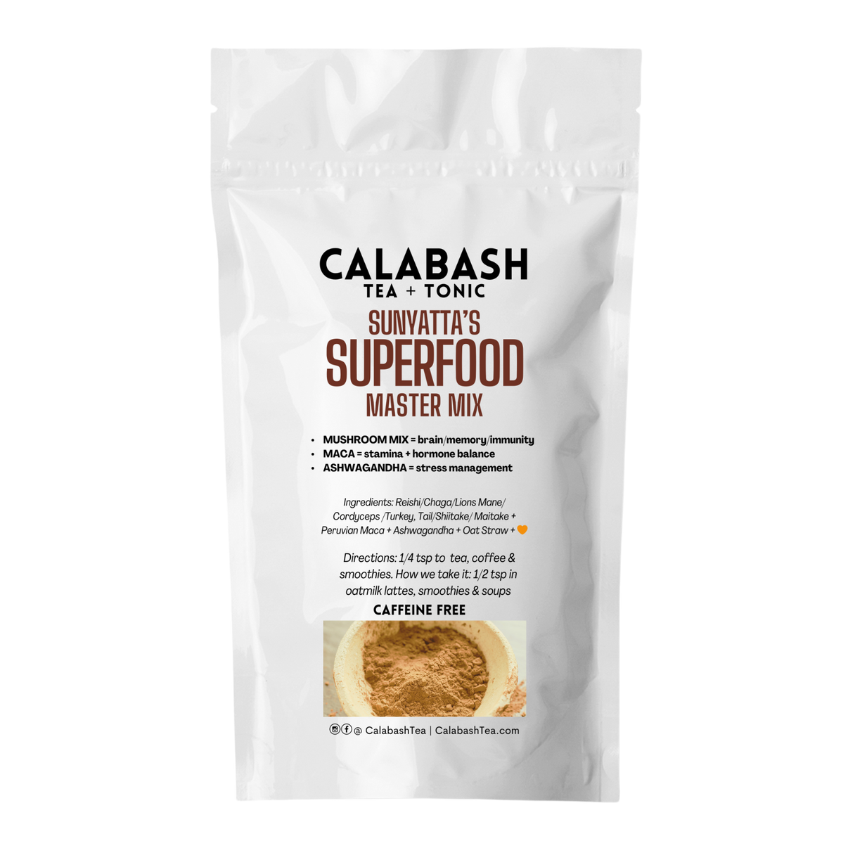 Sunyatta’s Superfood Master Mix - Caffeine Free!! – Calabash Tea